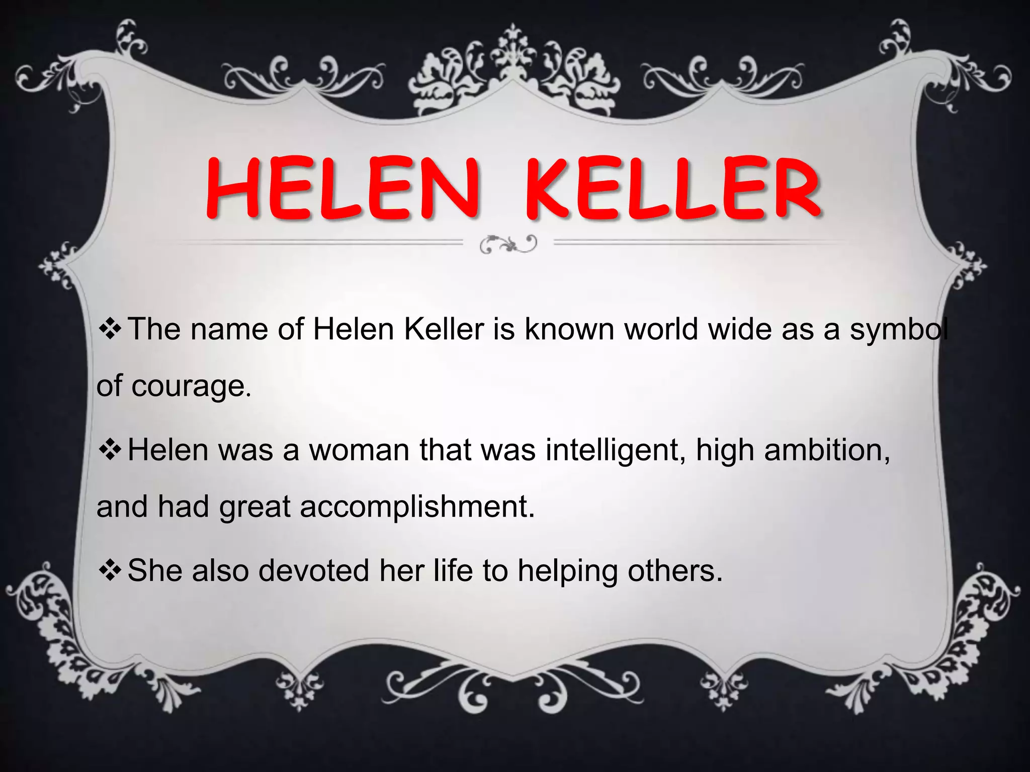 PPT On Helen Keller | PPTX