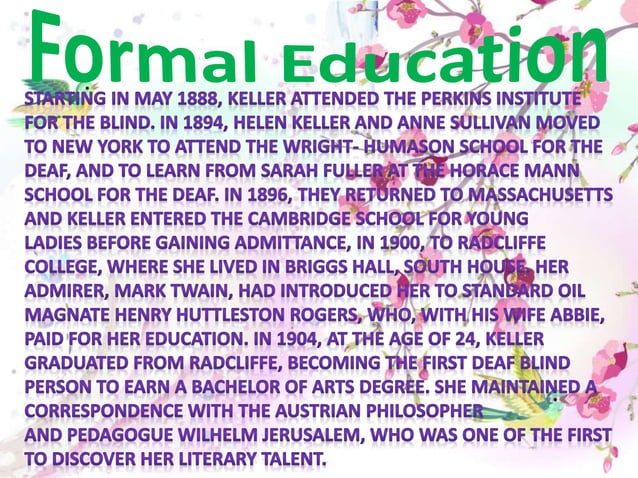 PPT On Helen Keller | PPTX