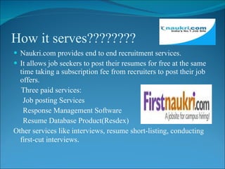 Naukri presentation | PPT