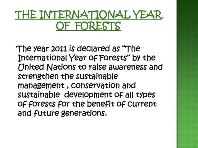Forests : Our lifeline | PPTX | Environment | Science