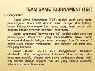 Team Game Tournament (Fitri Astuti, 0903558) | PPTX