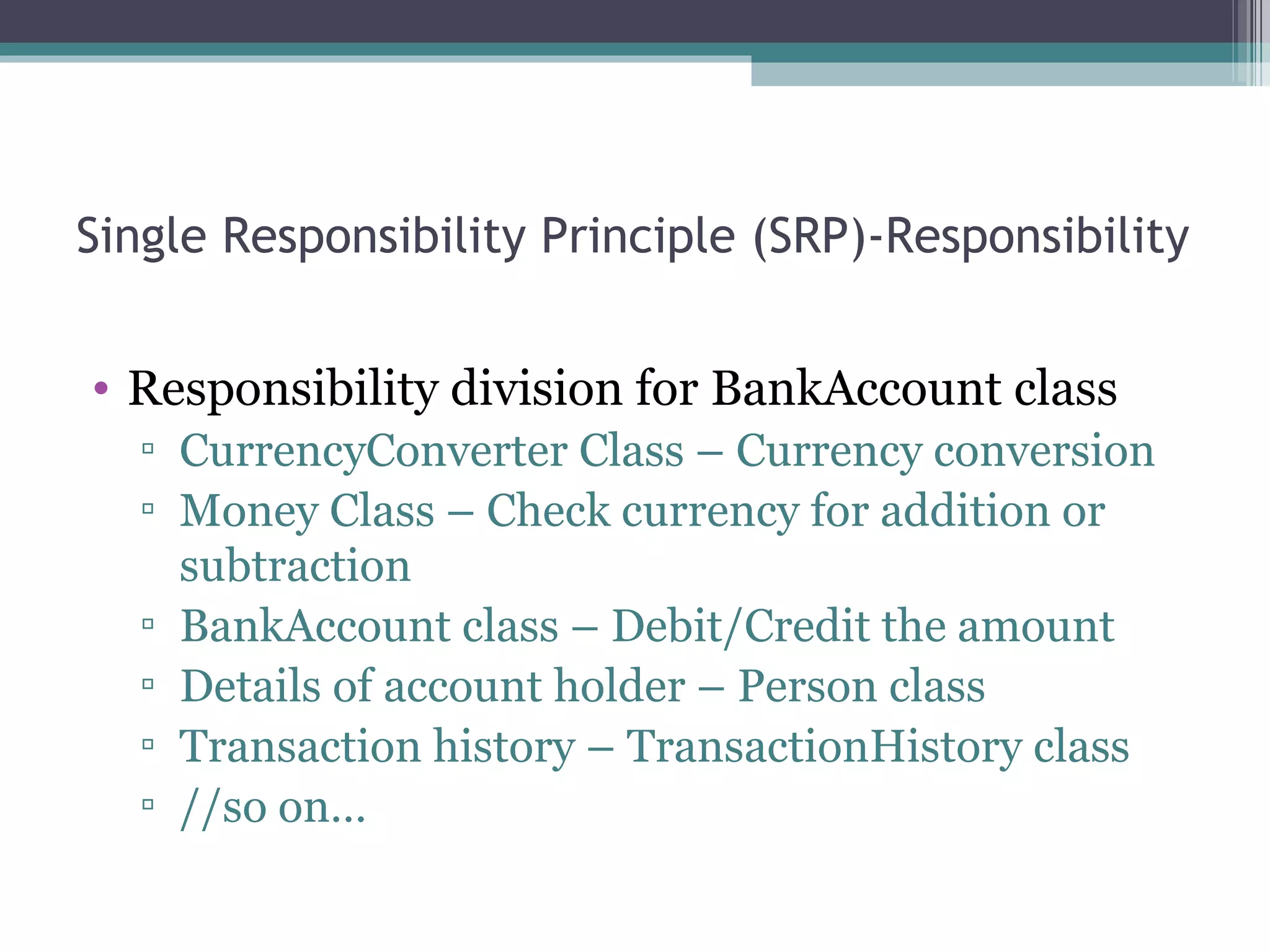 principles of object oriented class design | PPT