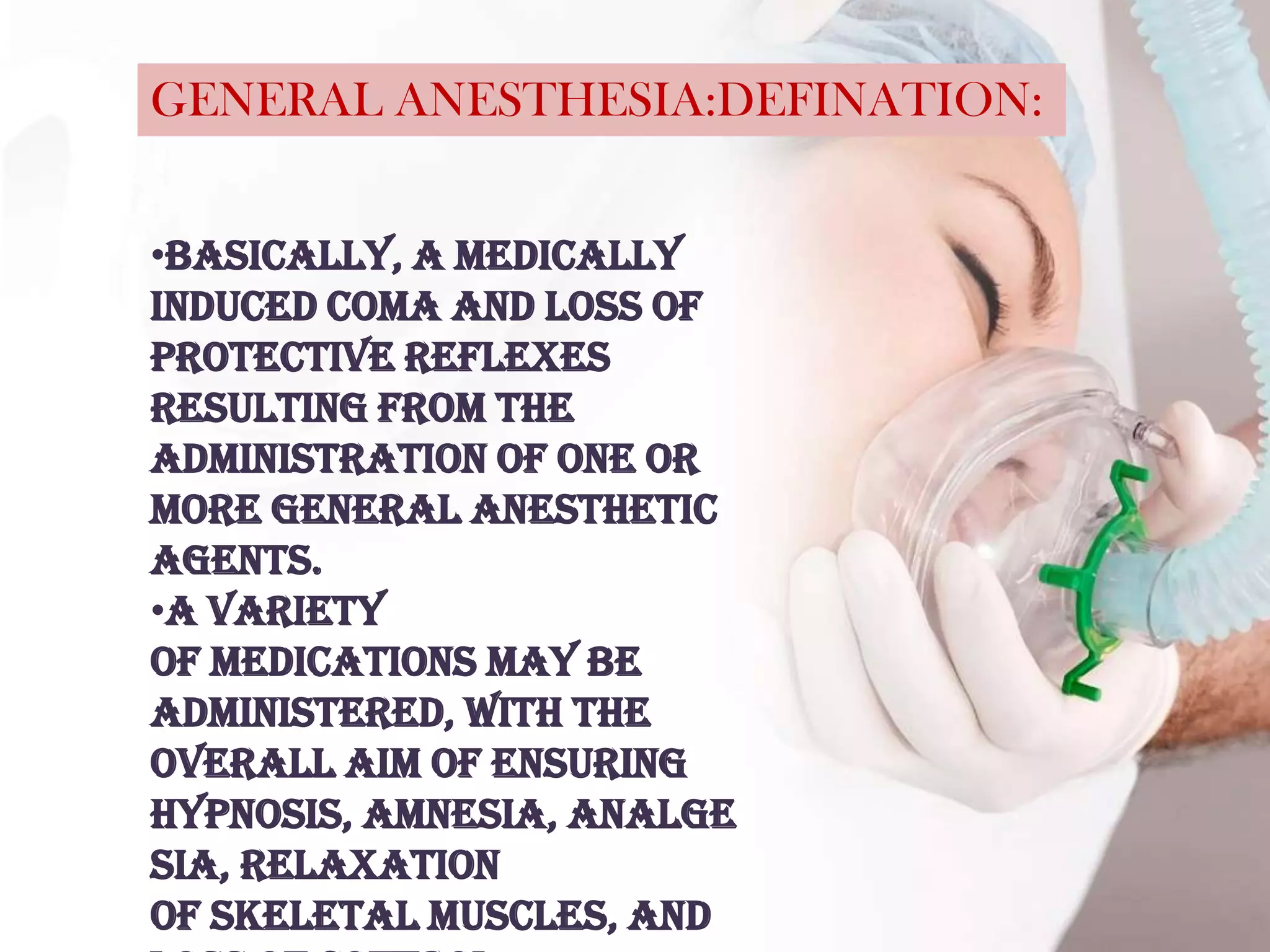 GENERAL ANESTHESIA AND ITS COMPLICATIONS | PPTX