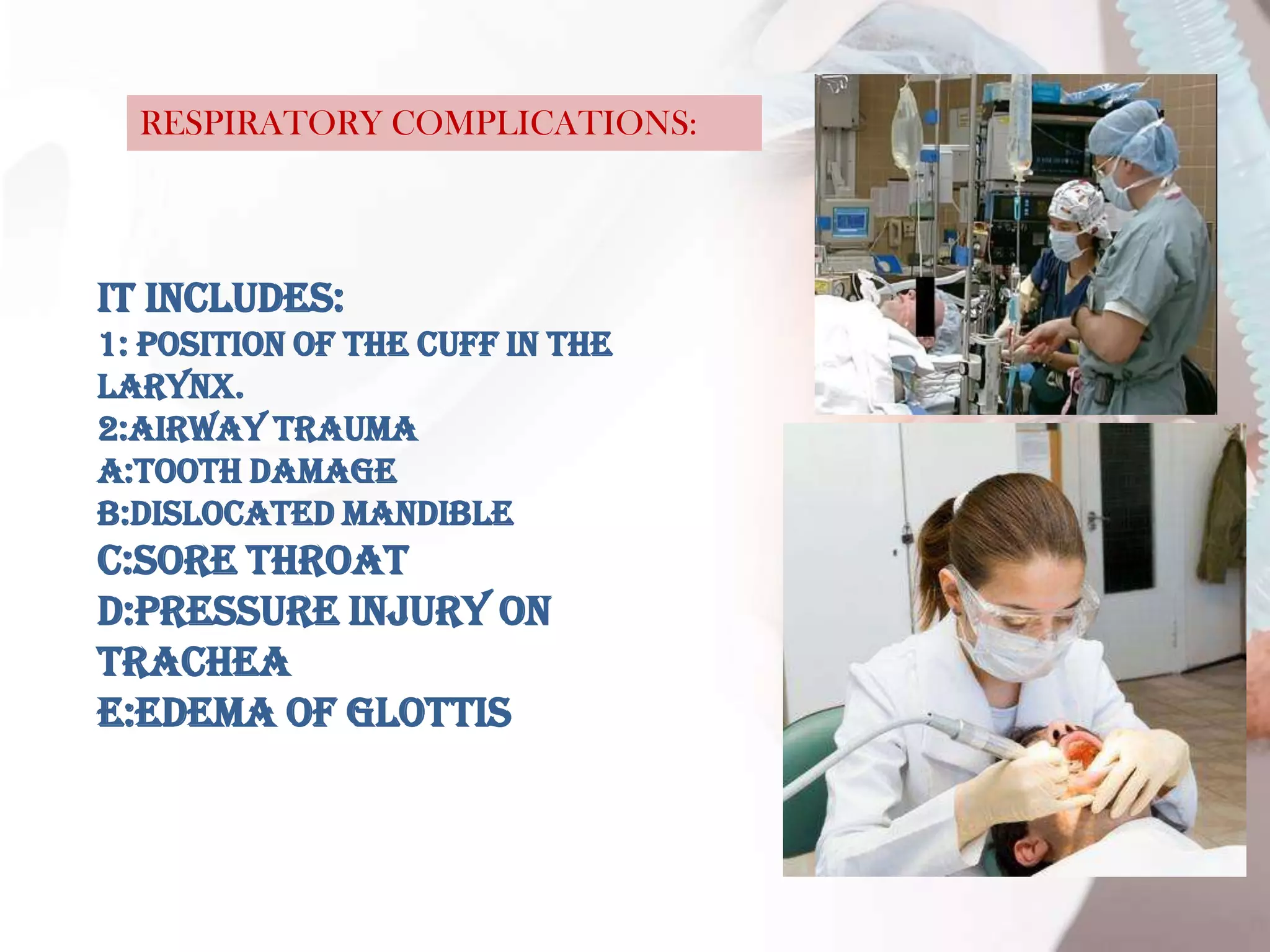 GENERAL ANESTHESIA AND ITS COMPLICATIONS | PPTX