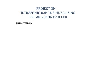 ULTRASONIC | PPT