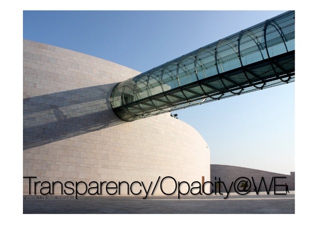 Diocesan Boys' School IB English - Architecture (Transparency and Opa…