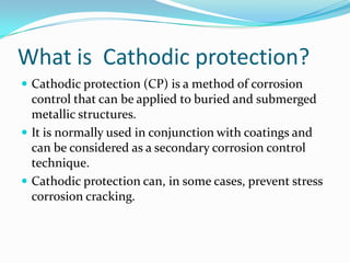 cathodic protection | PPTX