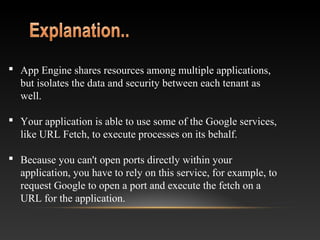 Google App Engine | PPT