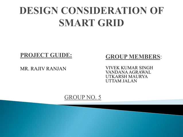 ppt on Smart Grid | PPTX