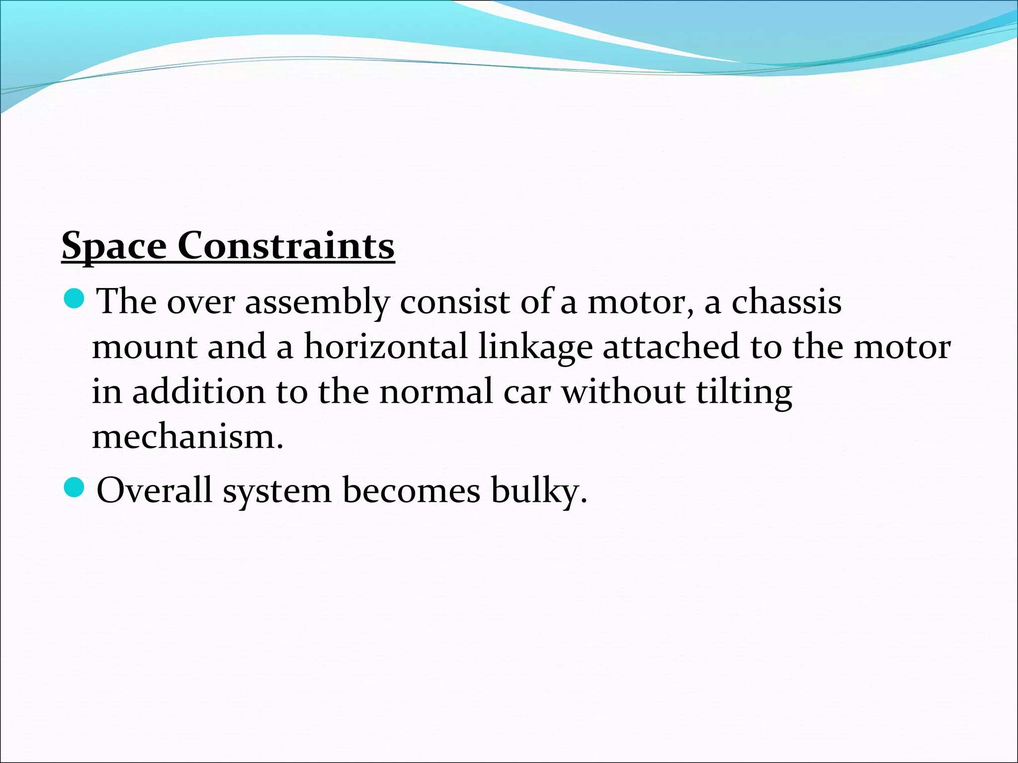 Tilting Mechanism for a Four Wheeler Vehicle | PPT
