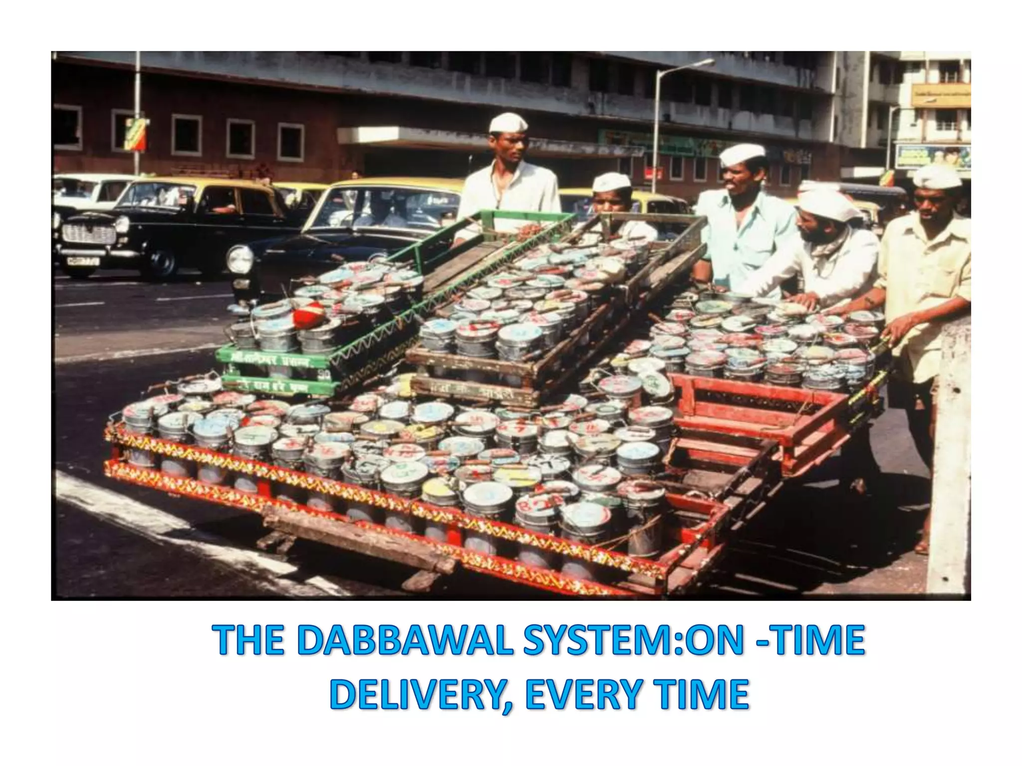 Case Study of Mumbai Dabbawala system-On time delivery Every Time | PPTX