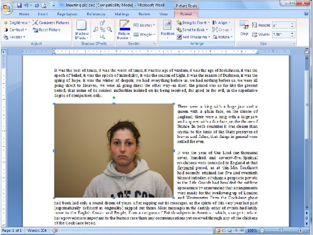 Inserting a picture into a word doc. | PPT | Computing | Technology ...