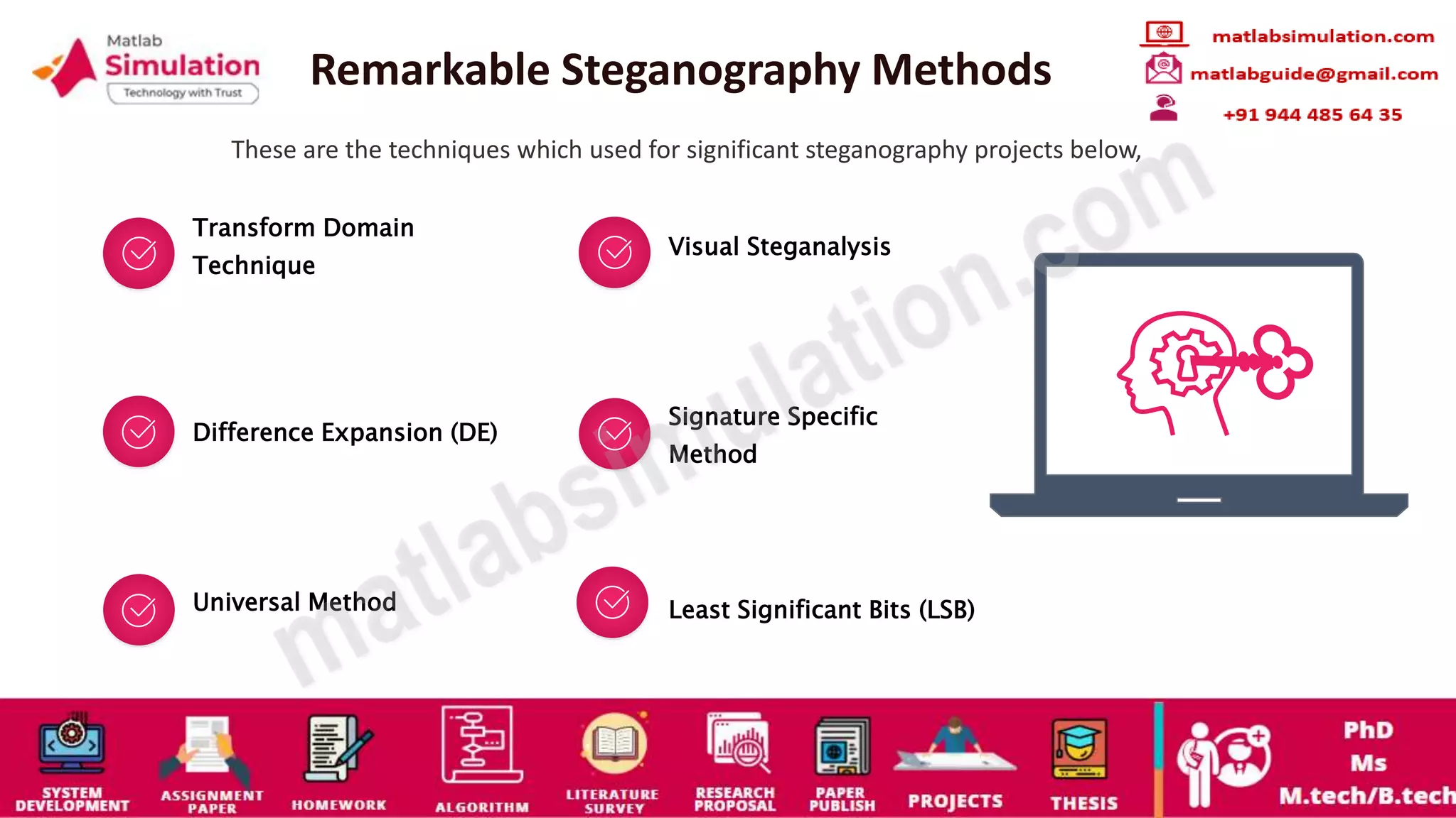 Steganography Project Research Ideas | PPTX