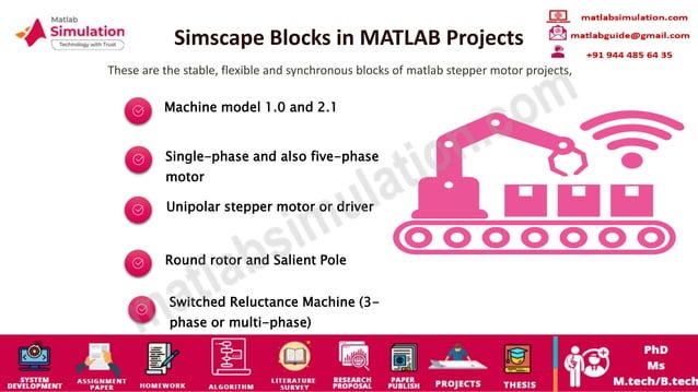 Stepper Motor Matlab Projects Research Help | PPTX