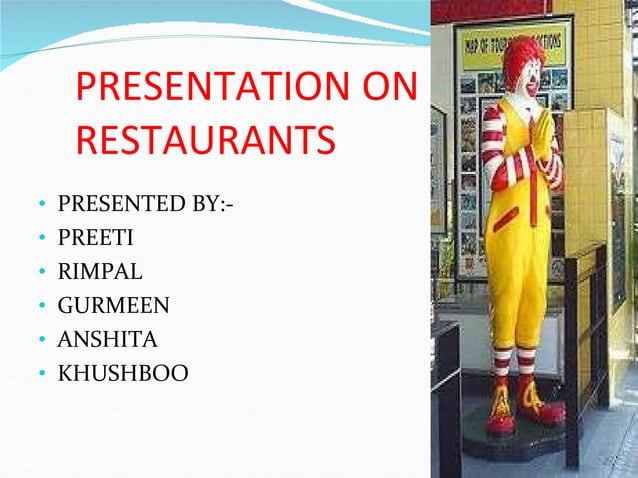 Mc Donalds presentation | PPT | Food Industry | Industries