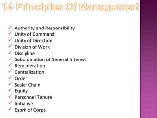 Implementing Management Principles in an organization | PPT