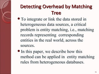 online Record Linkage | PPT | Databases | Computer Software and Applications