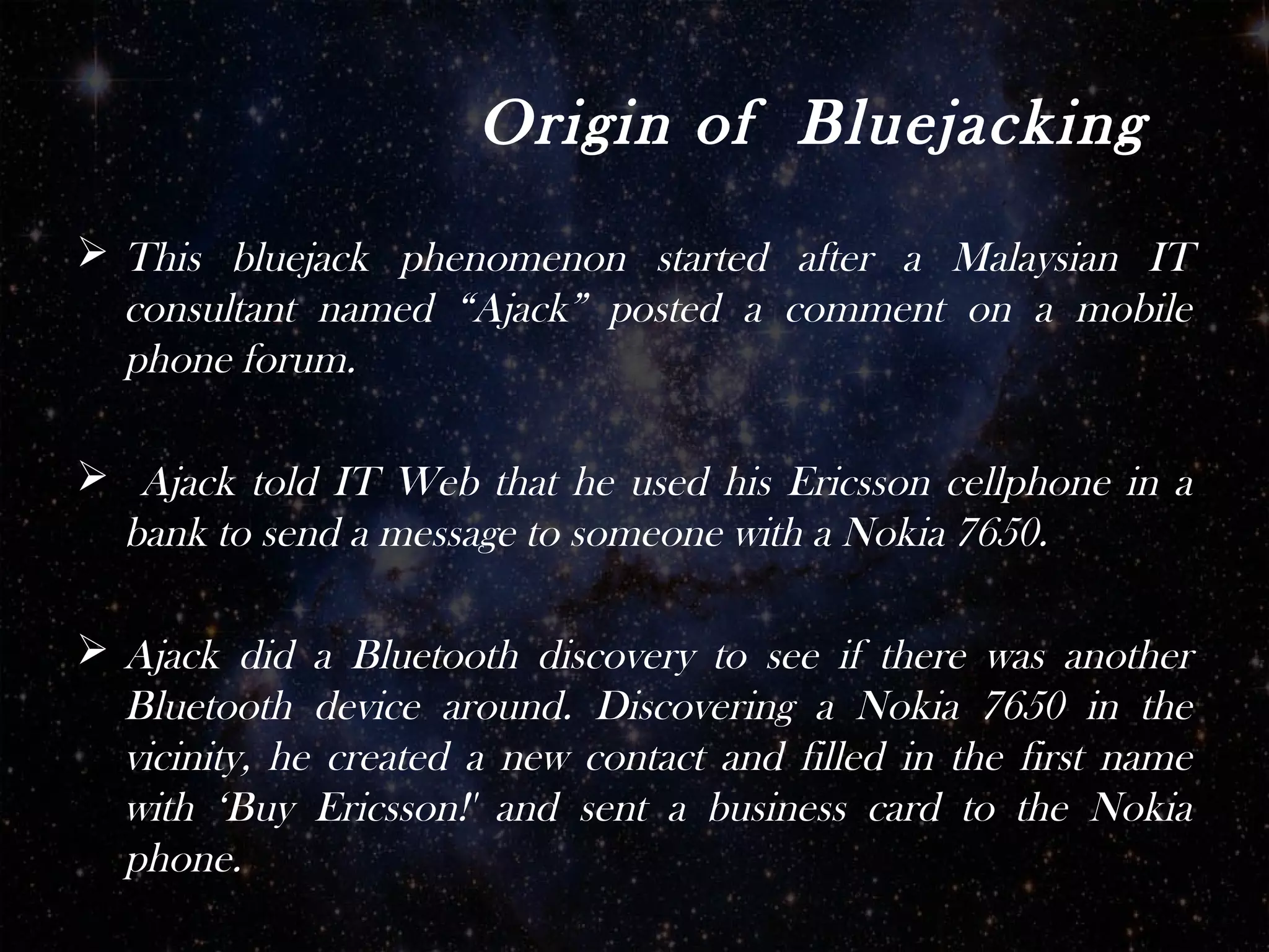Bluejacking | PPT