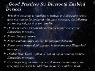 Bluejacking | PPT