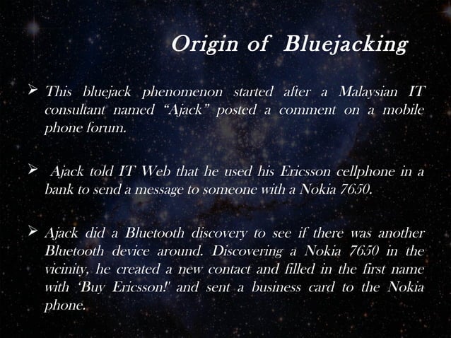 Bluejacking | PPT