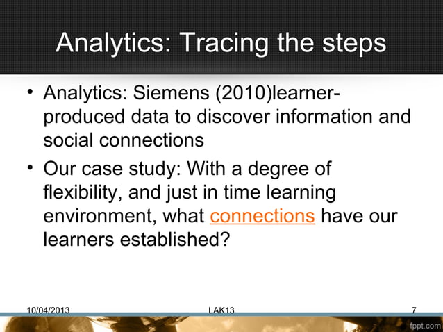 Case Study - Virtual Worlds and Learning Analytics | PPT