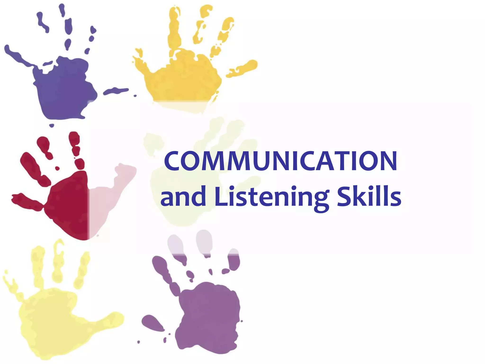 Communication and Listening Skills | PPSX