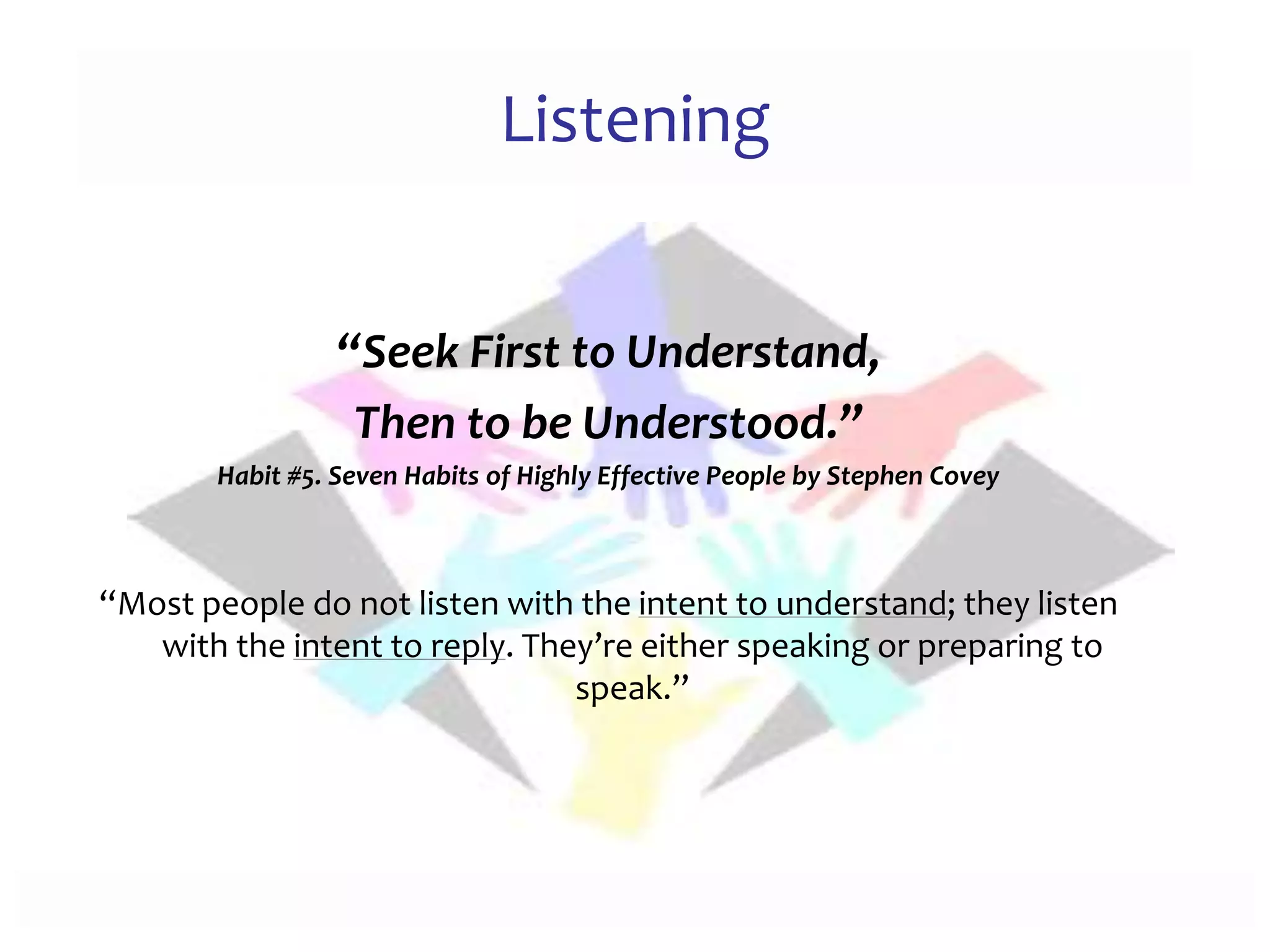 Communication and Listening Skills | PPSX