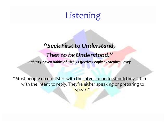 Communication and Listening Skills | PPSX