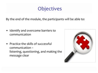 Communication and Listening Skills | PPSX