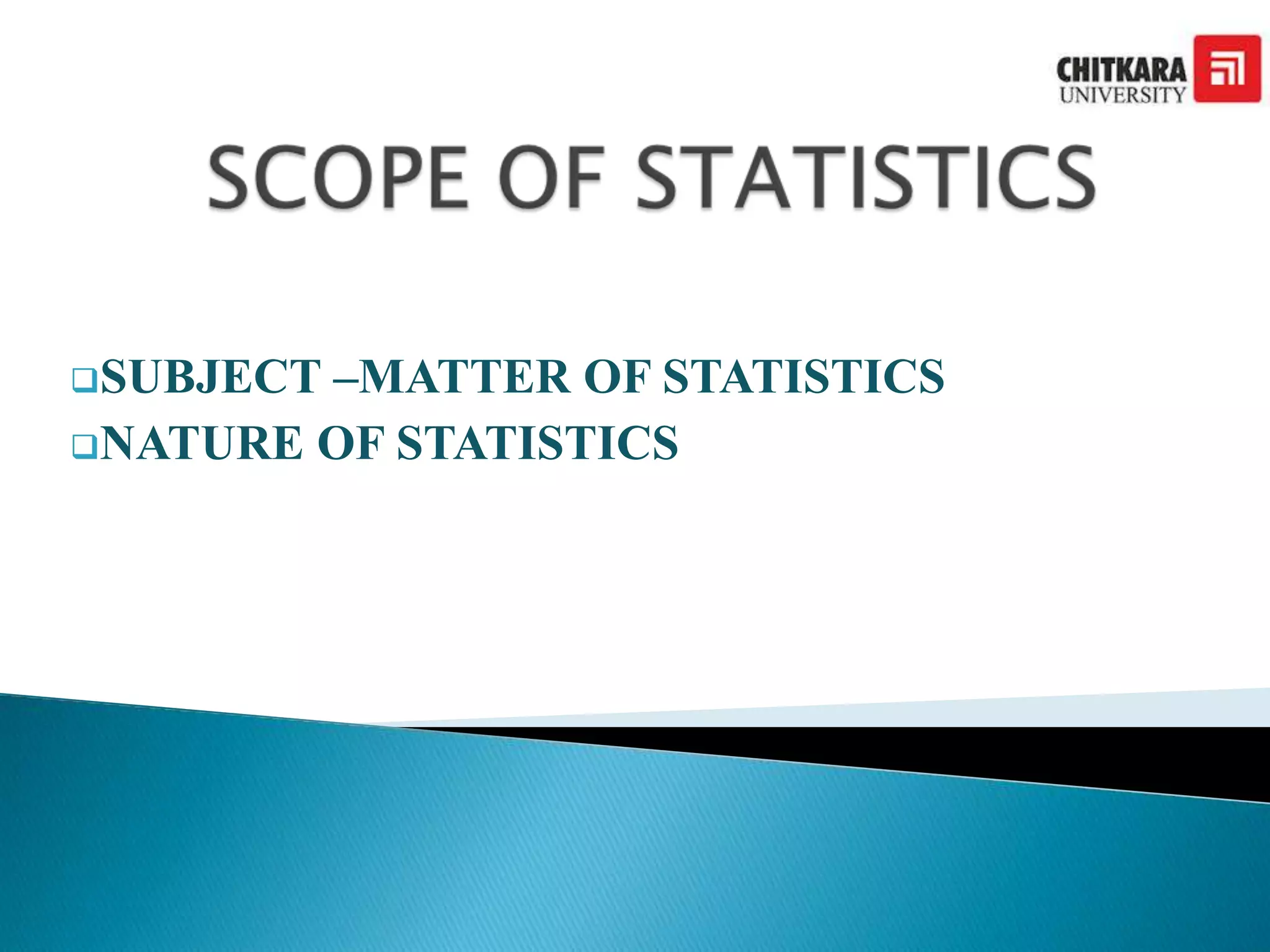 Introduction to statistics | PPTX