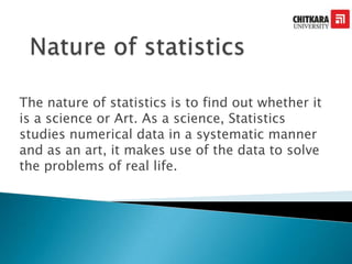 Introduction to statistics | PPTX