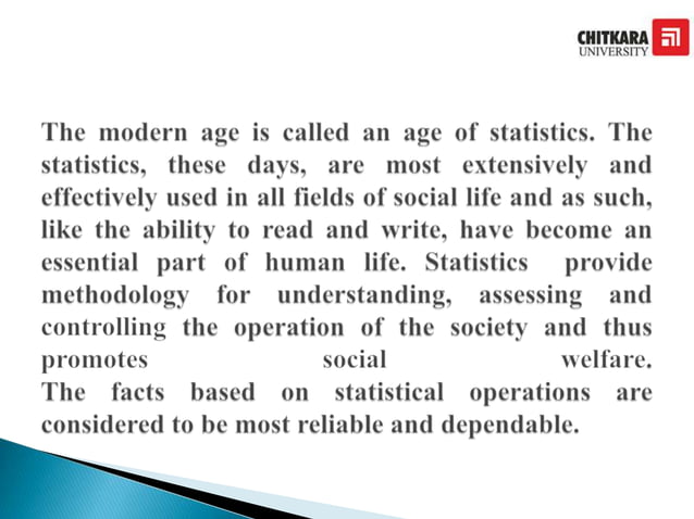 Introduction to statistics | PPTX