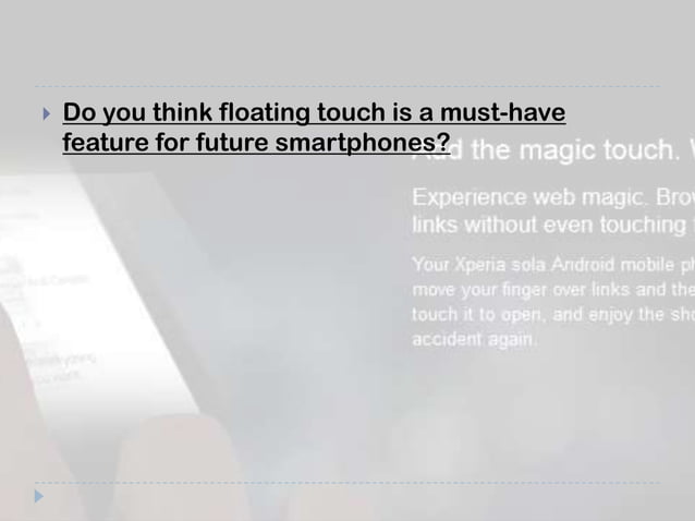 floating touch | PPTX