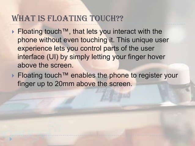 floating touch | PPTX