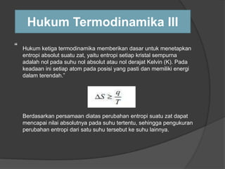 Thermodinamika Kimia | PPTX