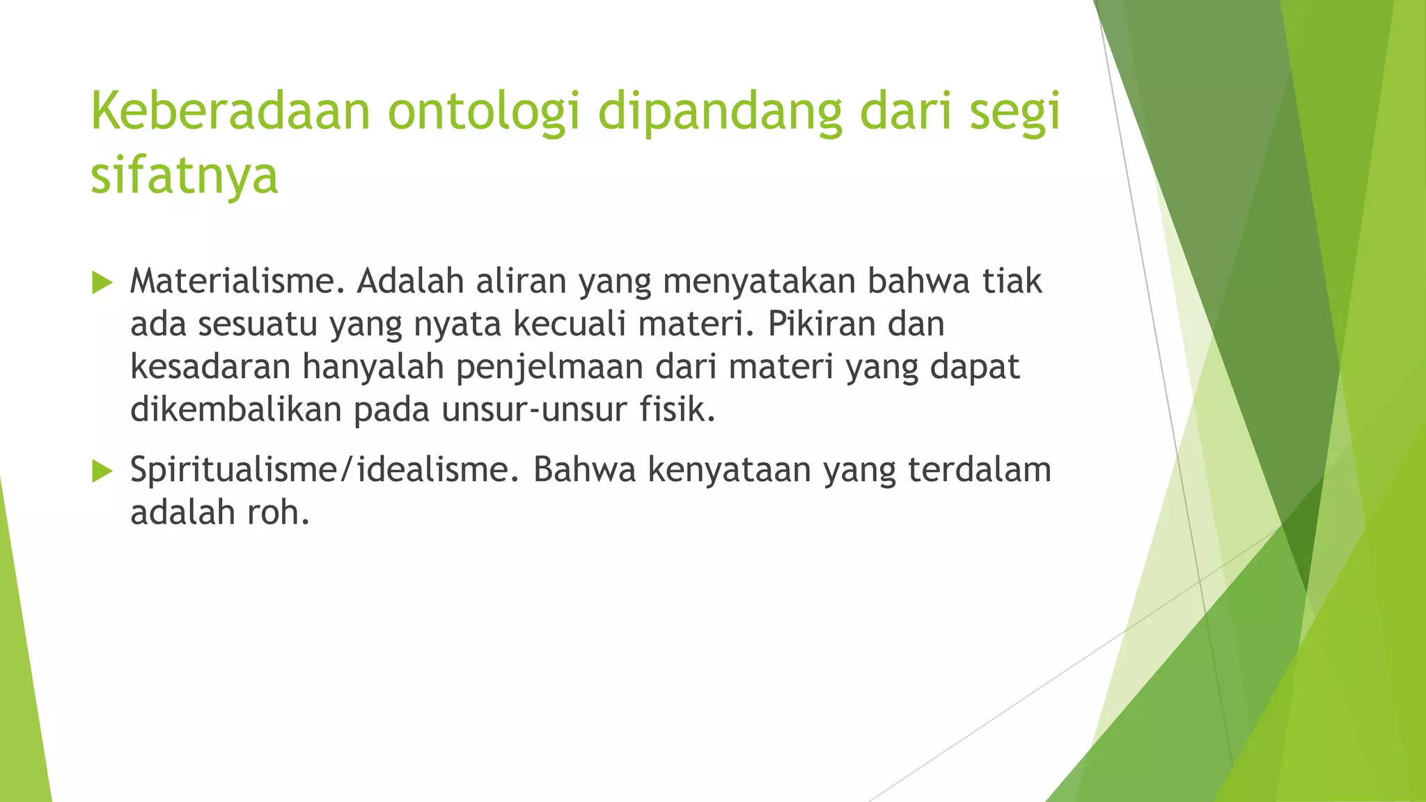 Ppt. filsafat ontologi | PPTX