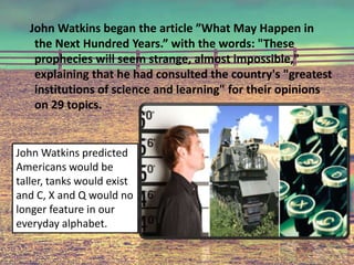 Predictions that came true | PPTX