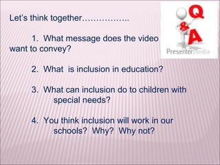 Inclusive education | PPT