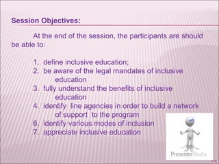 Inclusive education | PPT