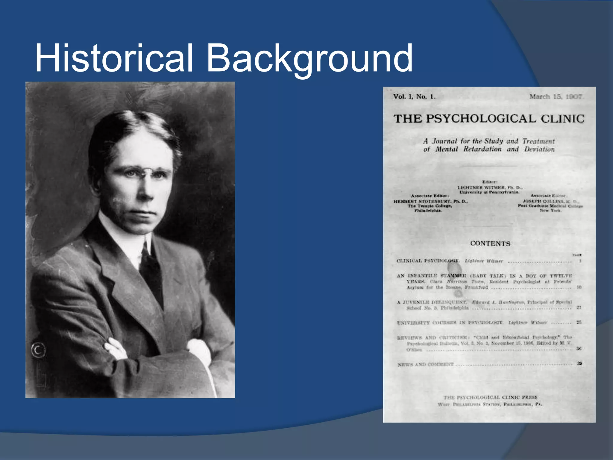 Clinical Psychology Overview | PPT