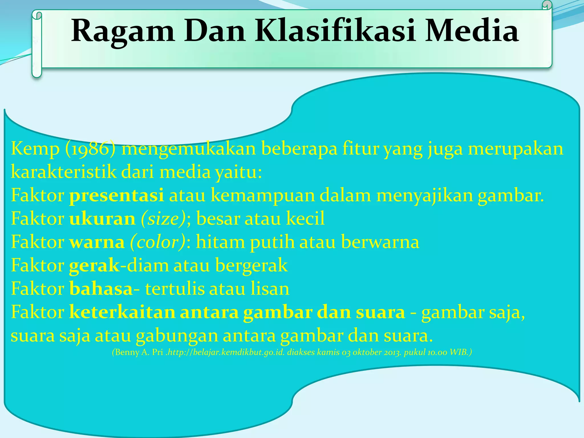 Ppt. media pembelajarn aud | PPTX