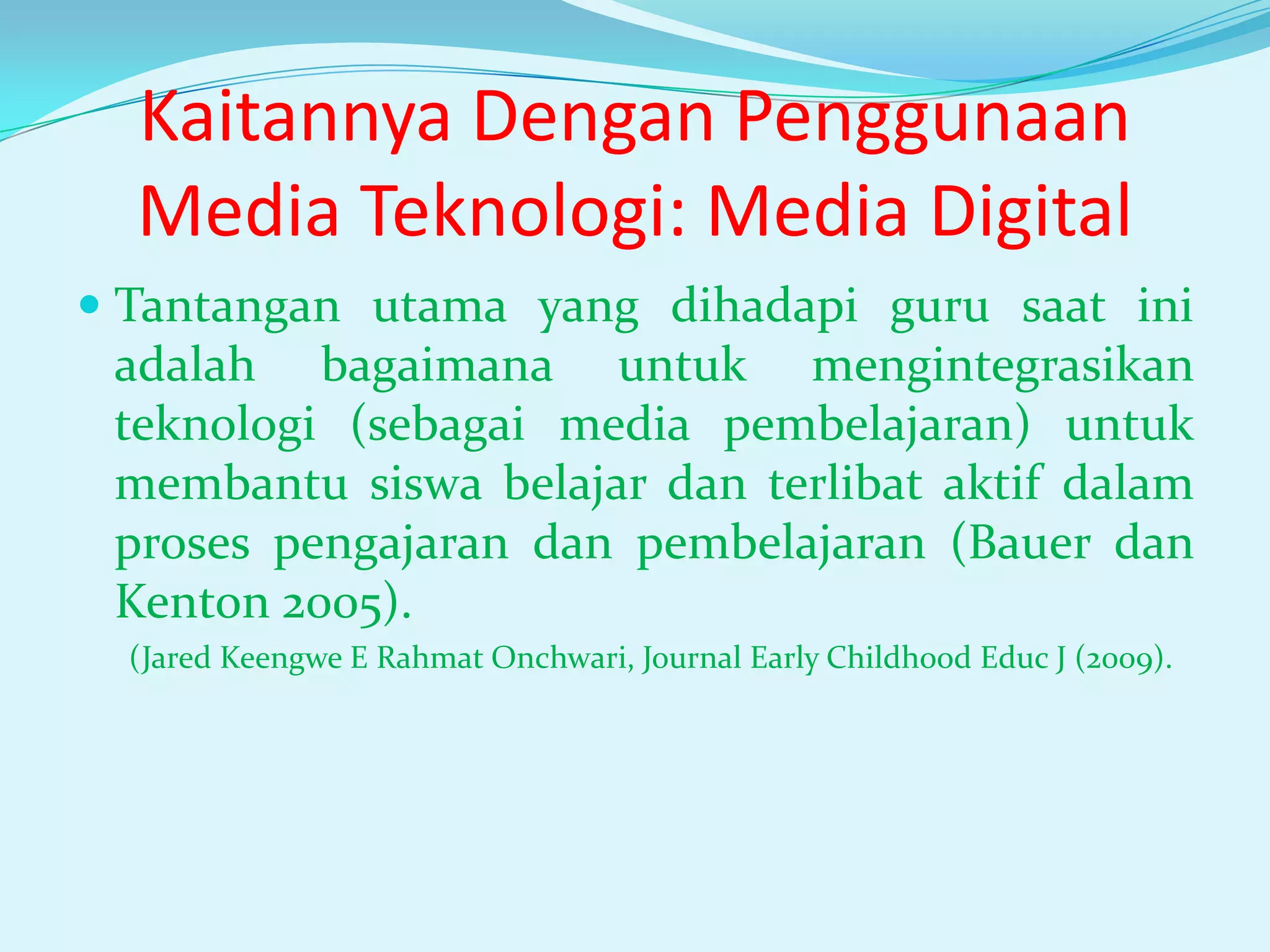 Ppt. media pembelajarn aud | PPTX