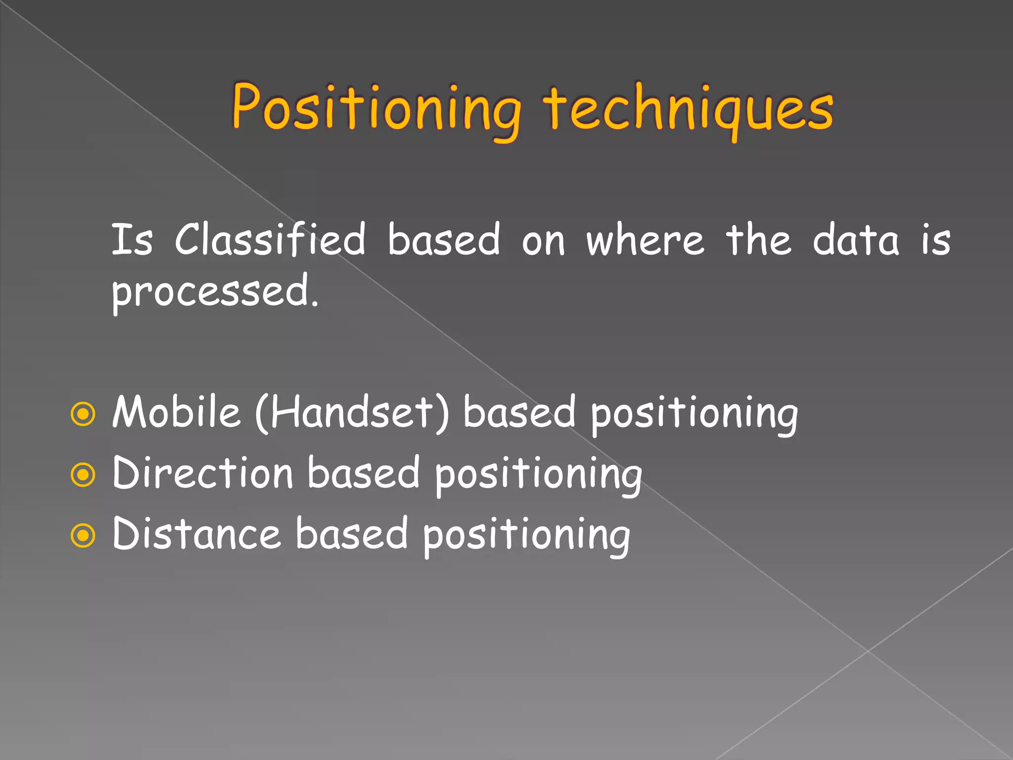 Tracking and positioning of mobile in telecommunication network | PPTX