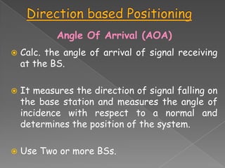 Tracking and positioning of mobile in telecommunication network | PPTX