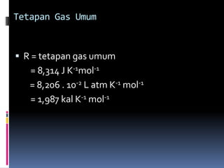 Ppt.2. gas ideal & gas nyata (TPM's Matery) | PPTX