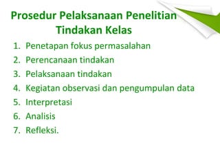 penelitian tindakan kelas | PPT