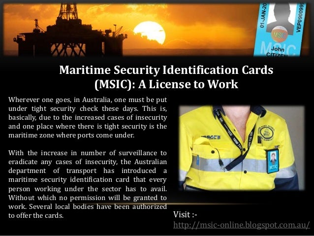 Maritime Security Identification Card