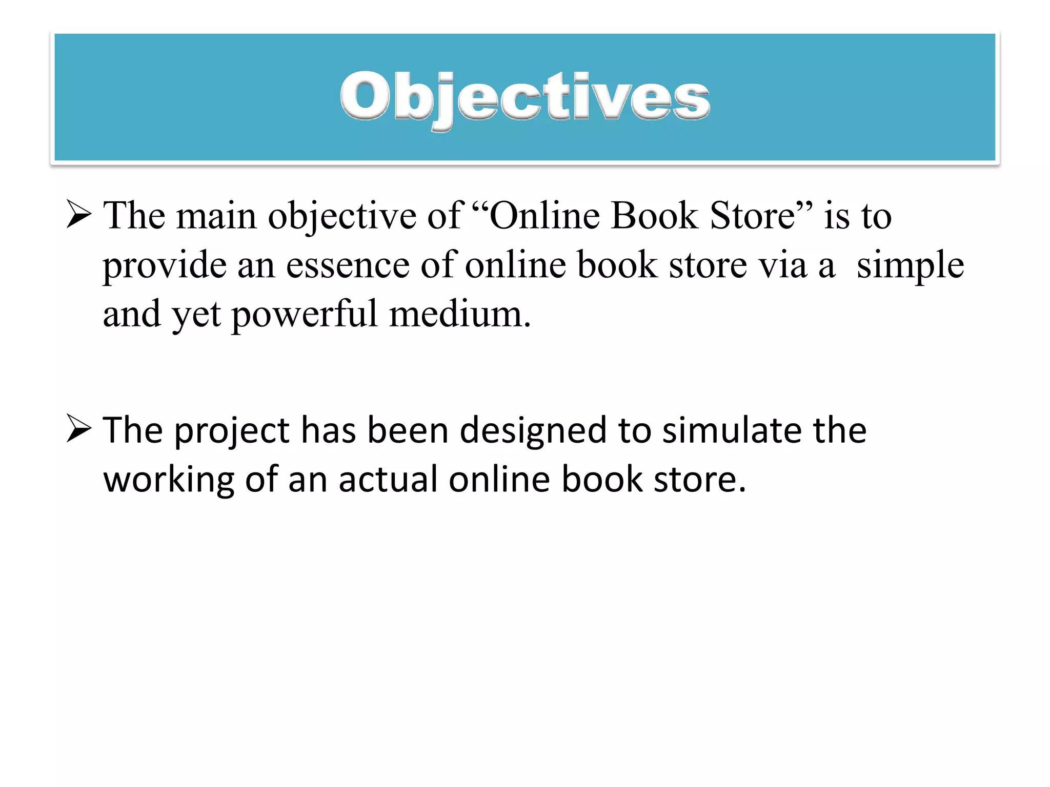 Ppt on ONLINE BOOK STORE | PPTX