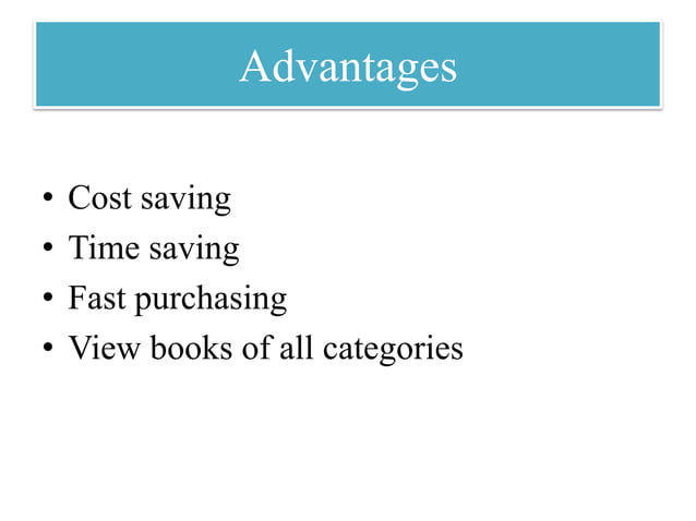 Ppt on ONLINE BOOK STORE | PPTX