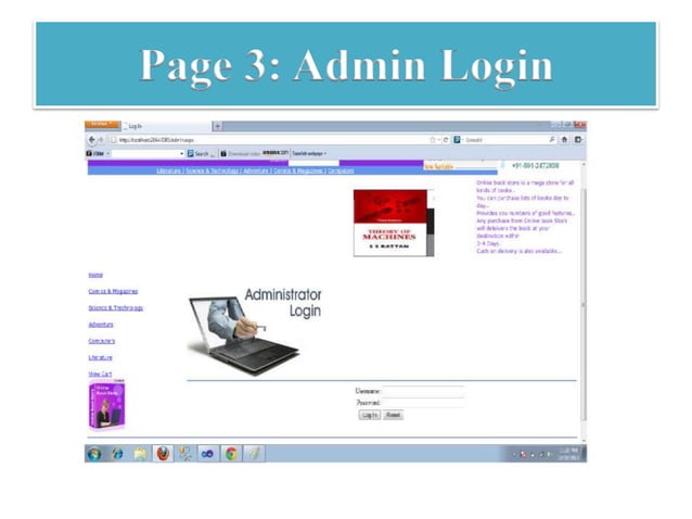 Ppt on ONLINE BOOK STORE | PPTX